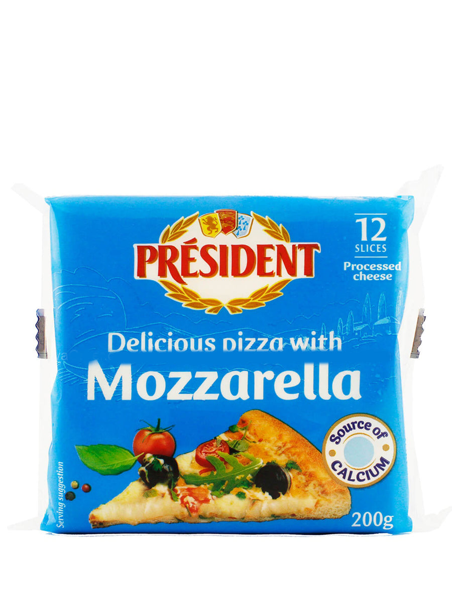 PRESIDENT MOZZARELLA SLICED 200GM – B.I.G. - Publika Shopping Gallery