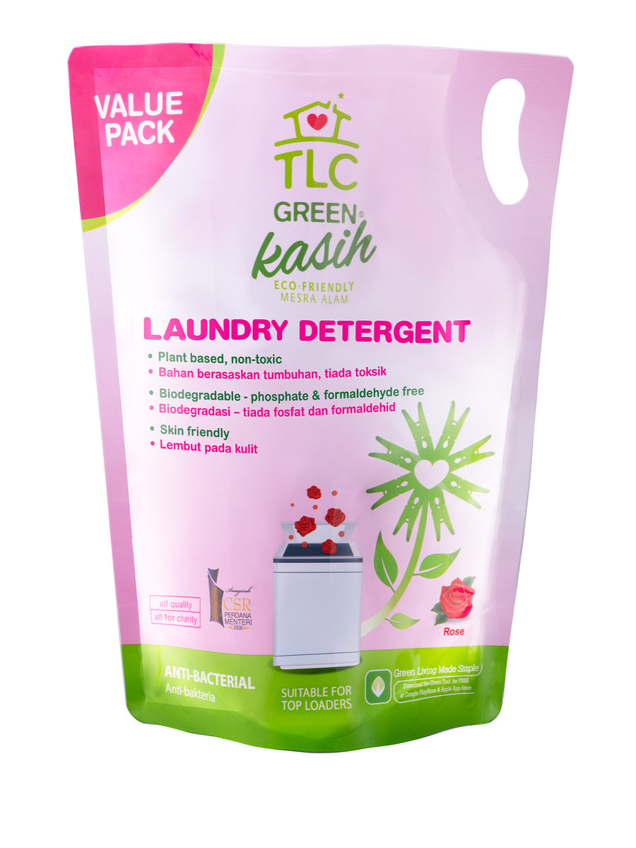 TLC GREEN KASIH LAUNDRY DETERGENT ROSE RF 1.8L – B.I.G. - Publika ...