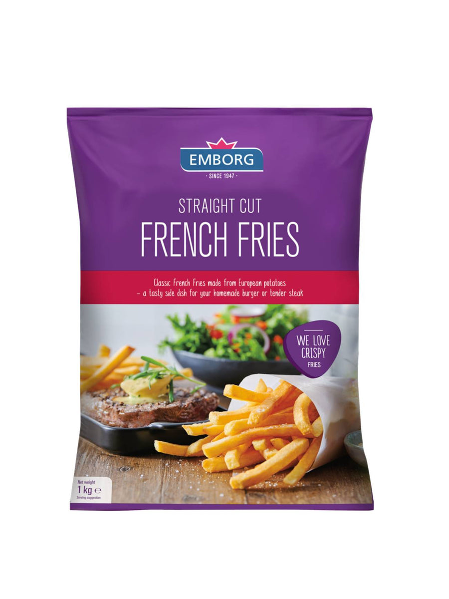 EMBORG FRENCH FRIES-STRAIGHT CUT 1KG – B.I.G. - Publika Shopping Gallery
