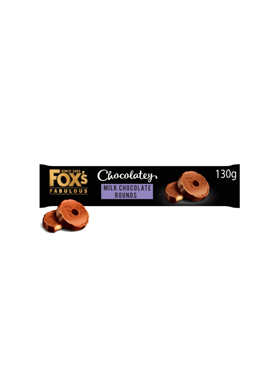 FOX'S CHOCOLATEY MILK CHOCOLATE ROUNDS 130G – B.I.G. - Publika Shopping ...