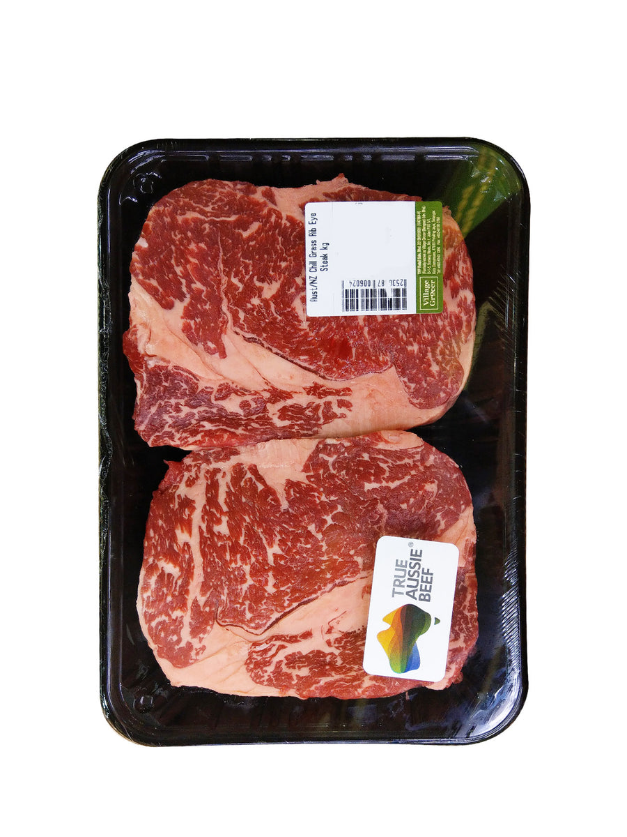 AUST CHILLED GRASS FED BEEF RIB EYE STEAK (+/-400G) – B.I.G. - Publika ...