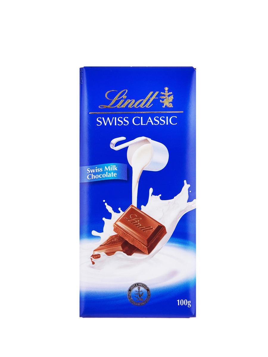 LINDT SWISS CLASSIC MILK CHOC 100GM – B.I.G. - Publika Shopping Gallery